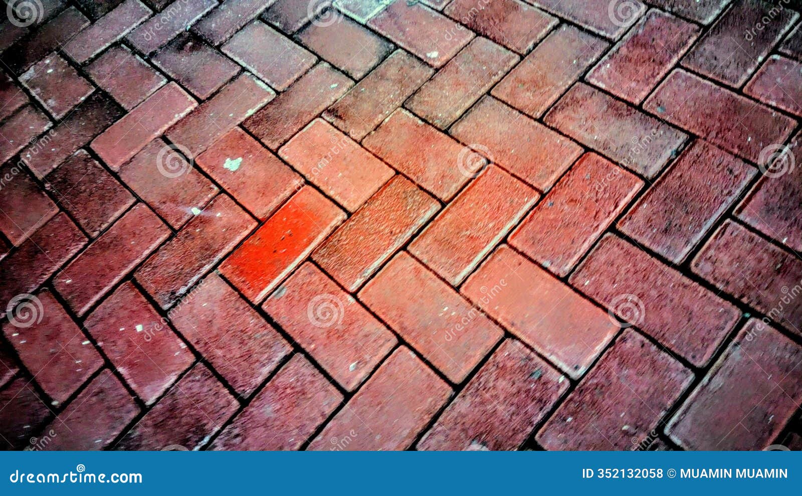 Red Brick Pattern Arranged in a Herringbone Formation. the Brick ...