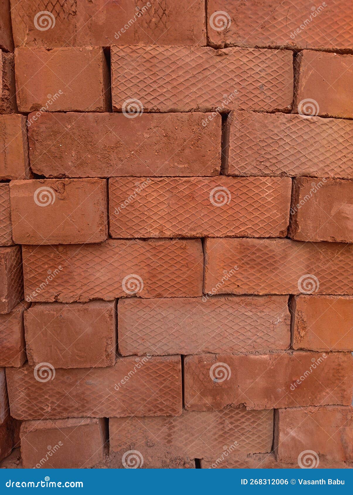 Red brick patterns stock photo. Image of wall, property - 268312006