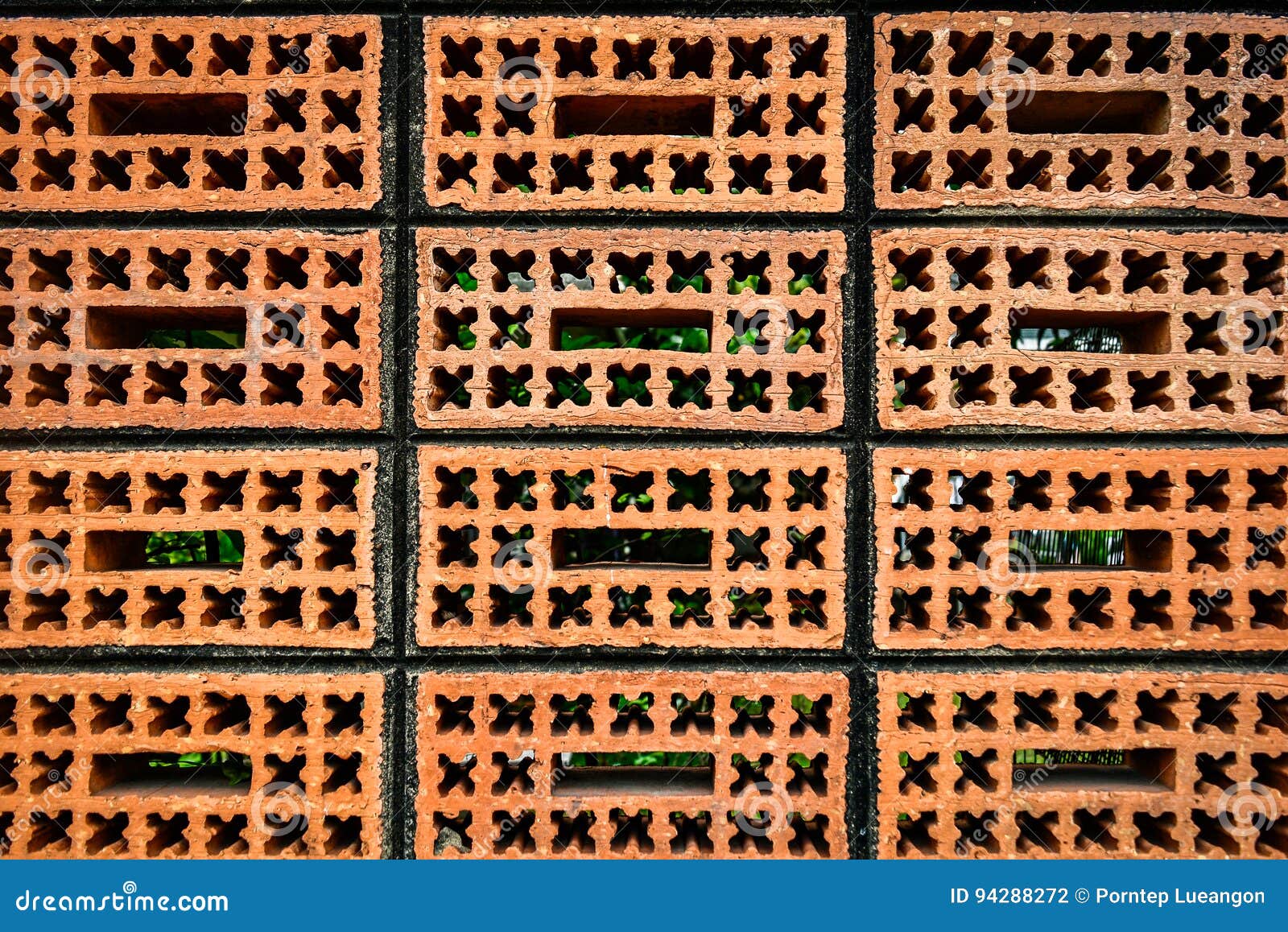 Red Brick Patterns with Cross and Square Stock Photo - Image of ...