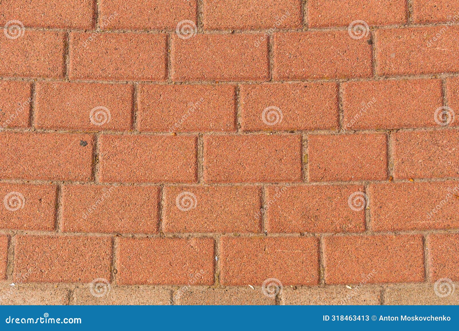Red Brick Pavement Texture with a Regular, Rectangular Pattern. Stock ...
