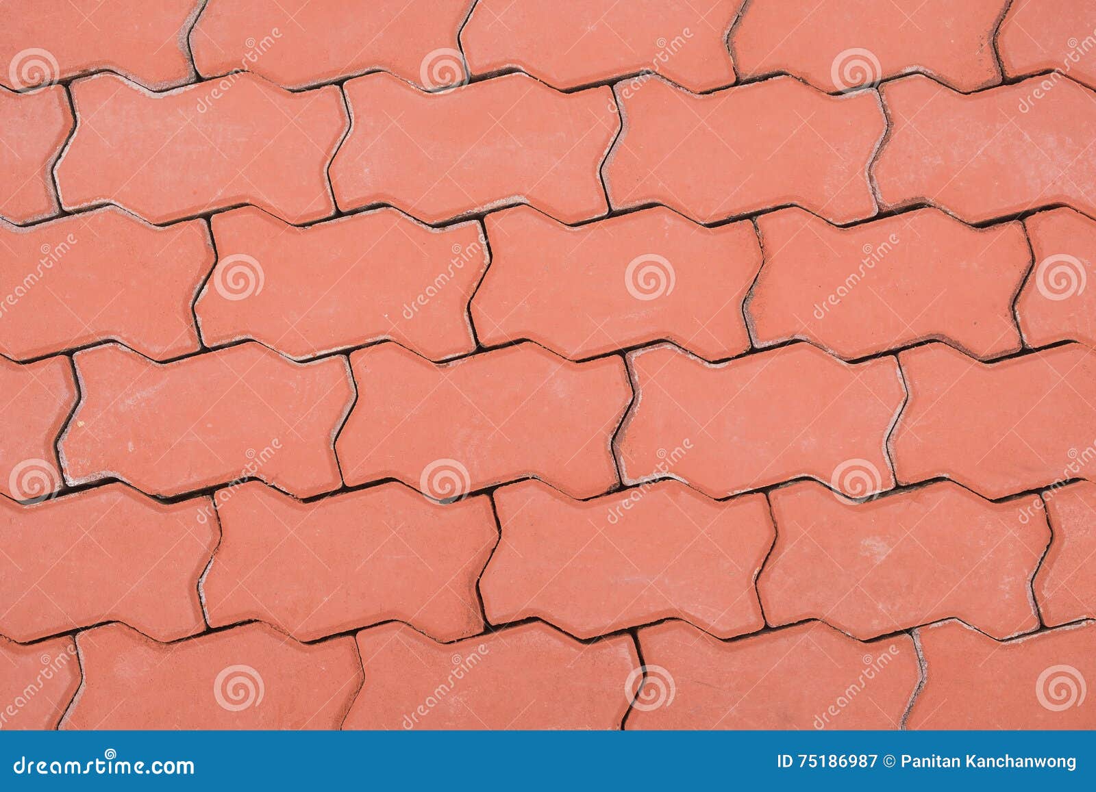 Red Brick Paving Stones on a Sidewalk Stock Image - Image of background ...