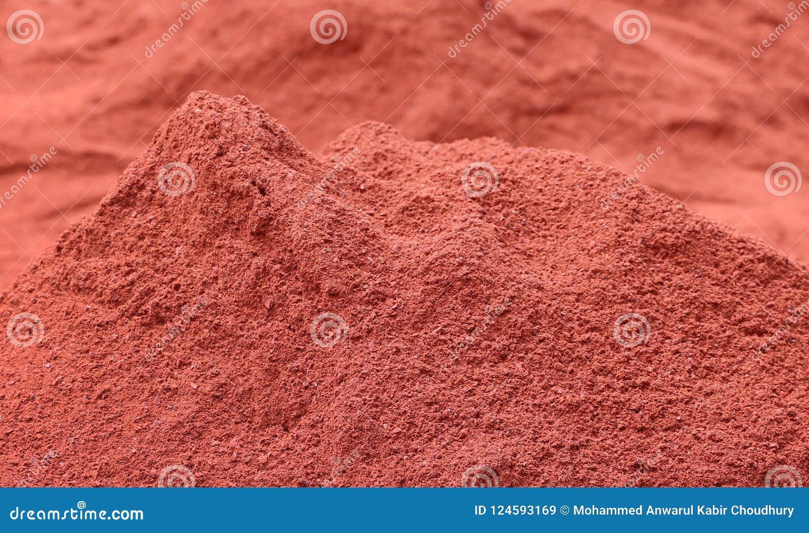 Red brick powder stock image. Image of rubbish, powder - 124593169