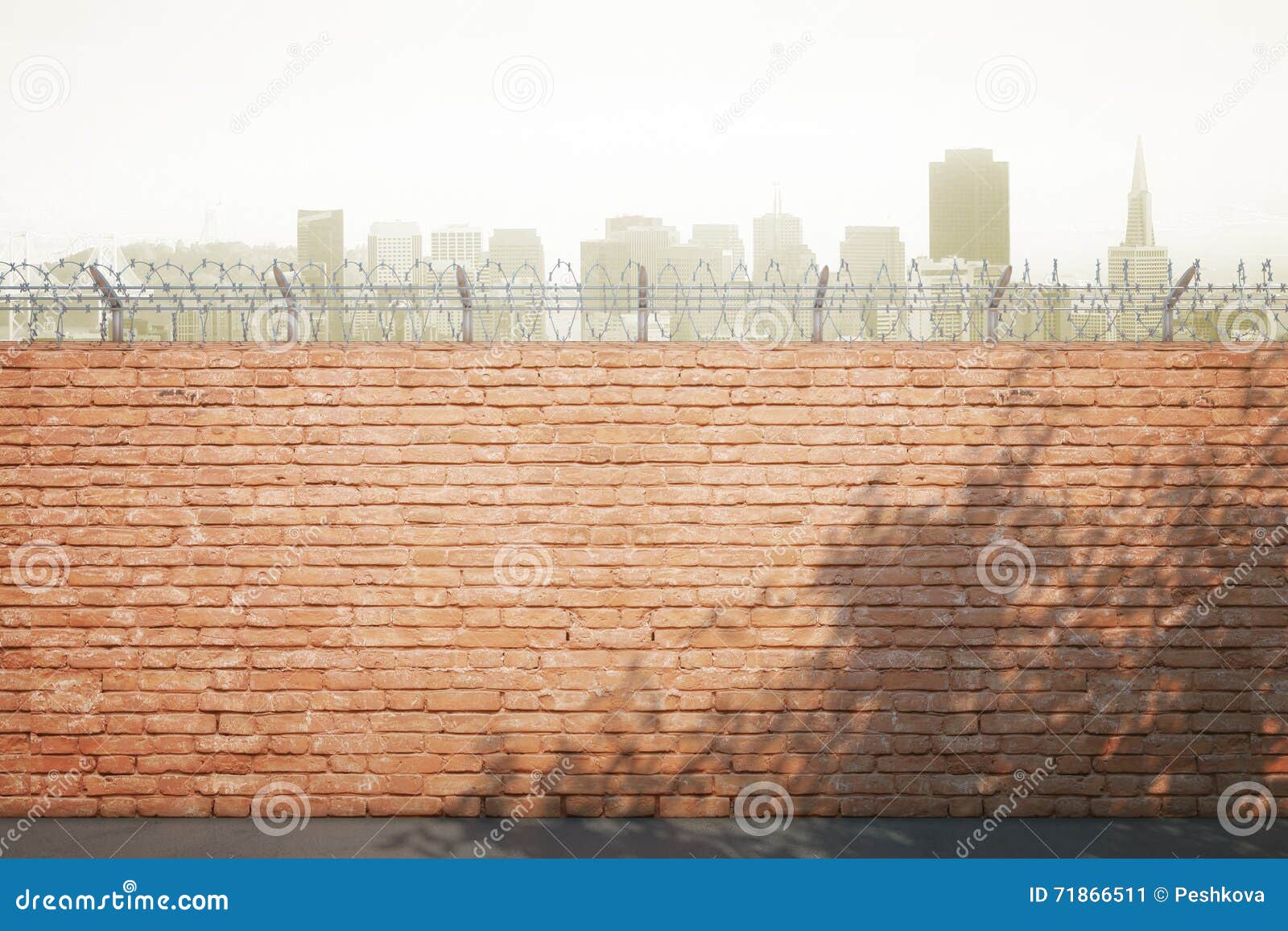 Red brick prison wall stock illustration. Illustration of crime - 71866511