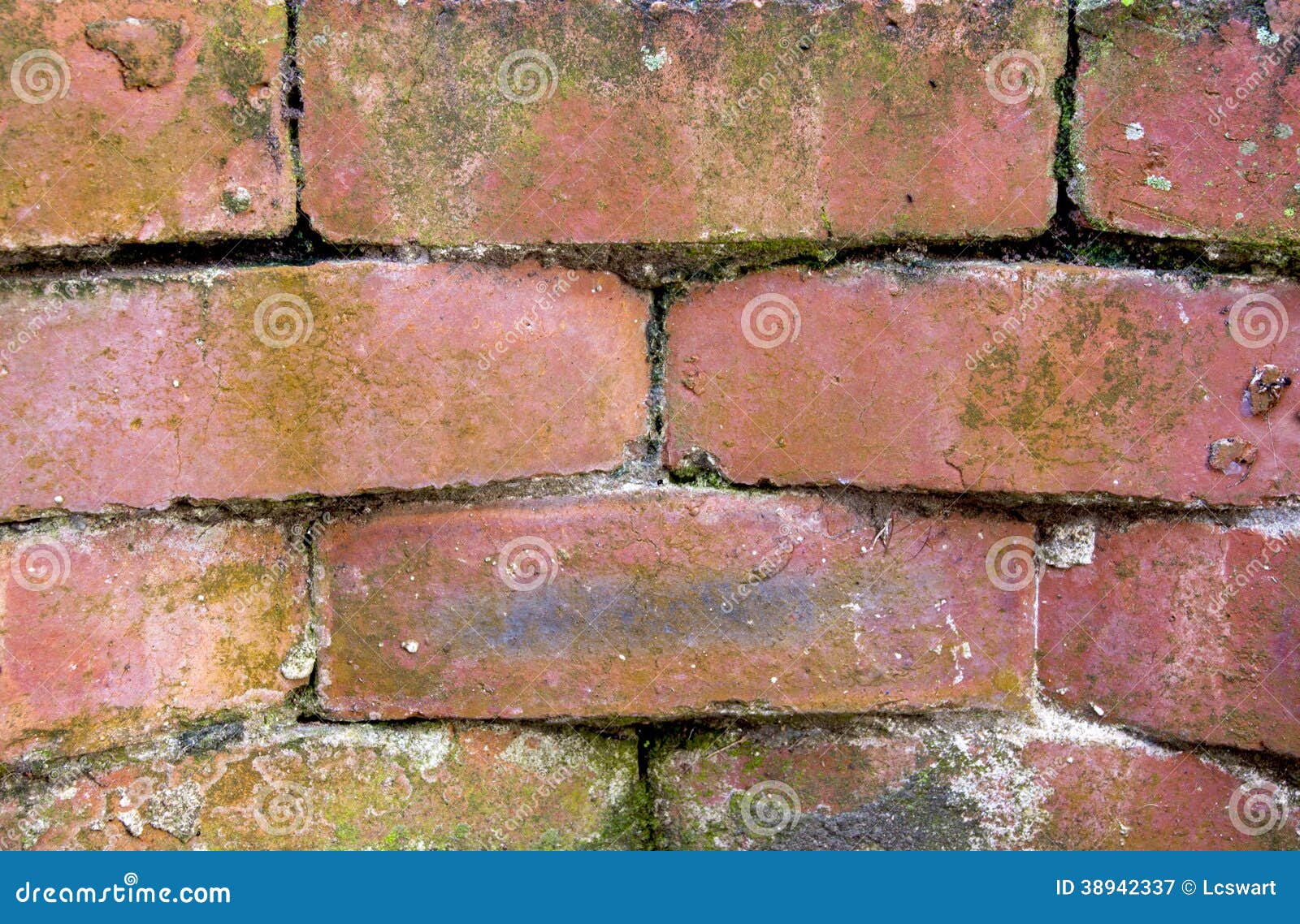 Red Brick Retaining Wall stock image. Image of laying - 38942337