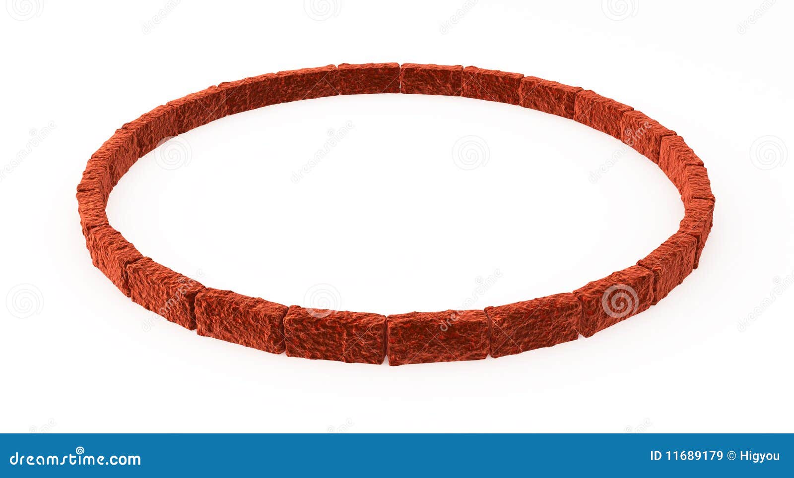 Red Brick Ring stock illustration. Illustration of oval - 11689179
