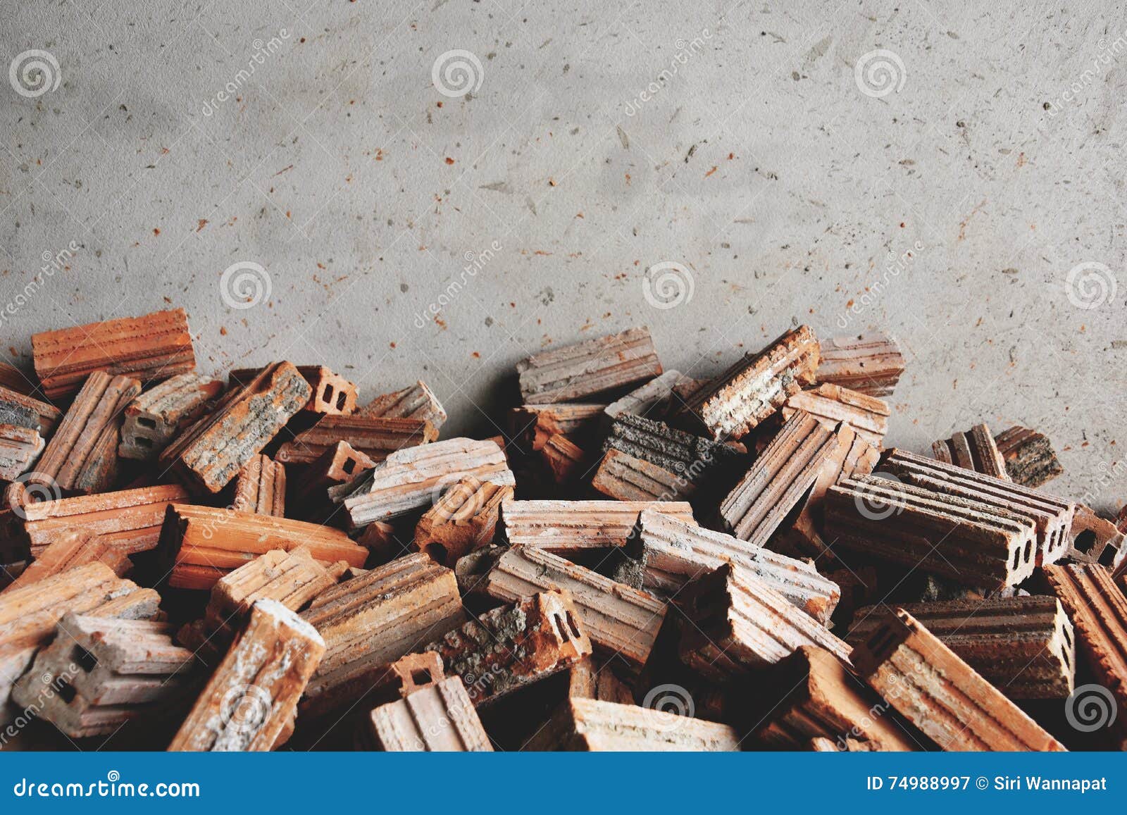 Red Brick Stack at the Wall, Building and Construction Material Stock ...