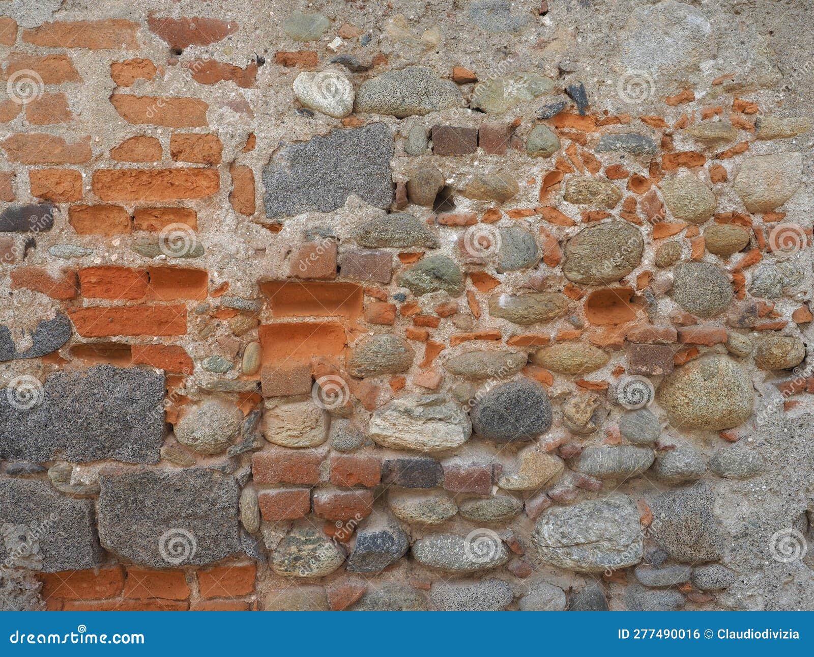 Red Brick and Stone Wall Background Stock Photo - Image of architecture ...