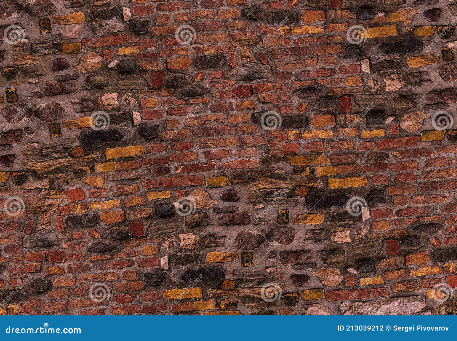 Red Brick Texture Background Stone Base Dark Stock Photo - Image of ...