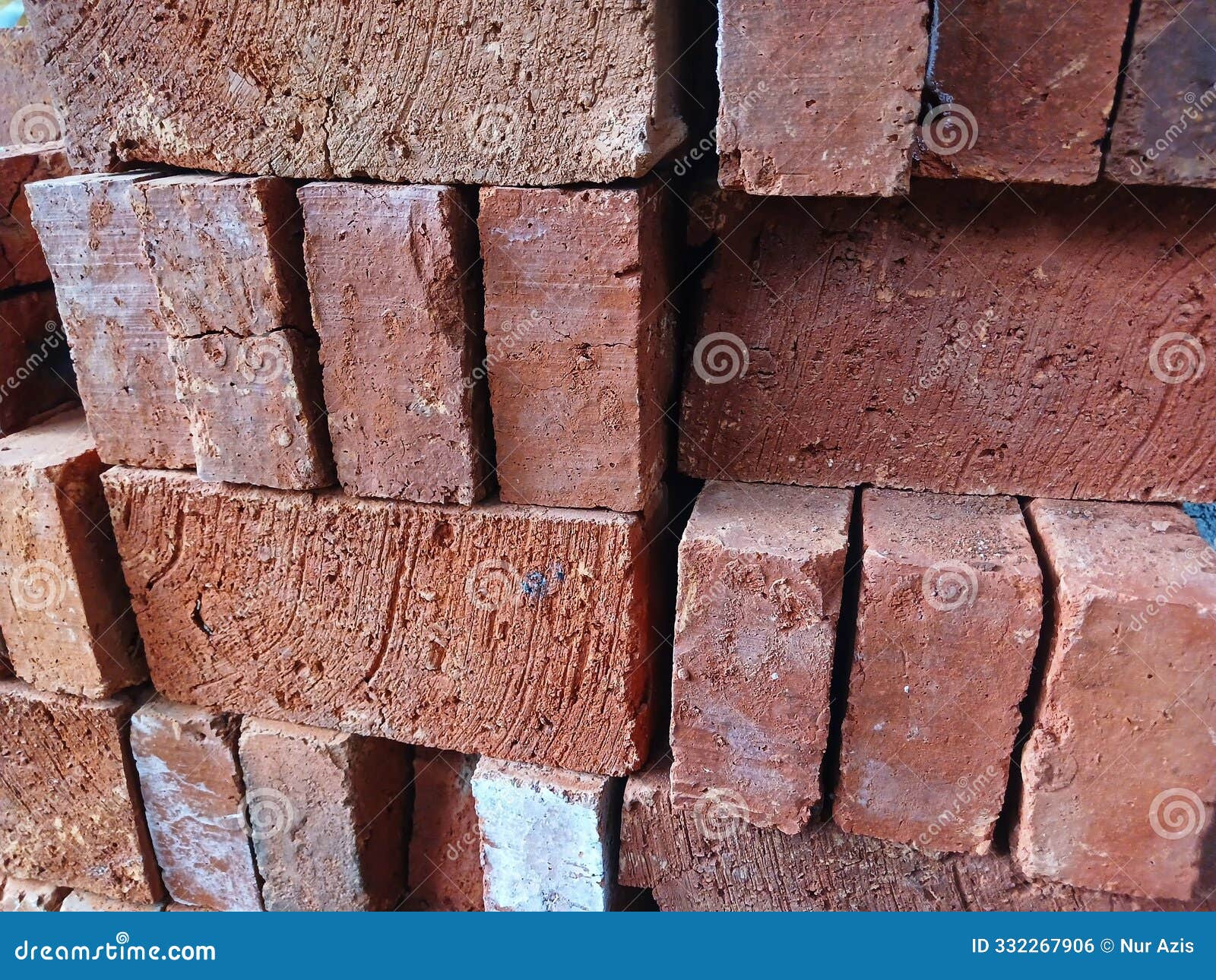 Red Brick Texture Stacked for Building Materials Stock Photo - Image of ...