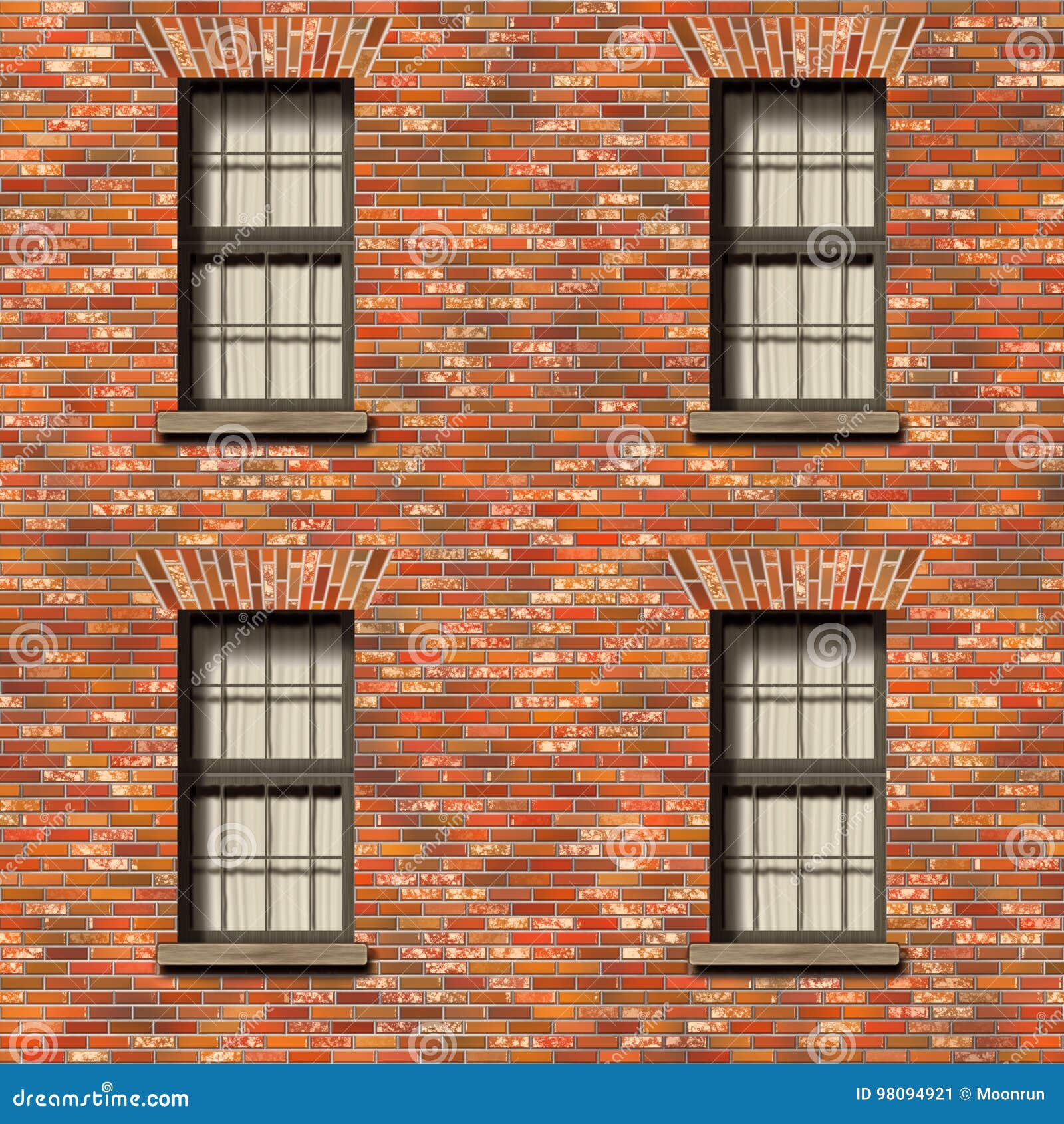 Red brick texture stock illustration. Illustration of monotonous - 98094921