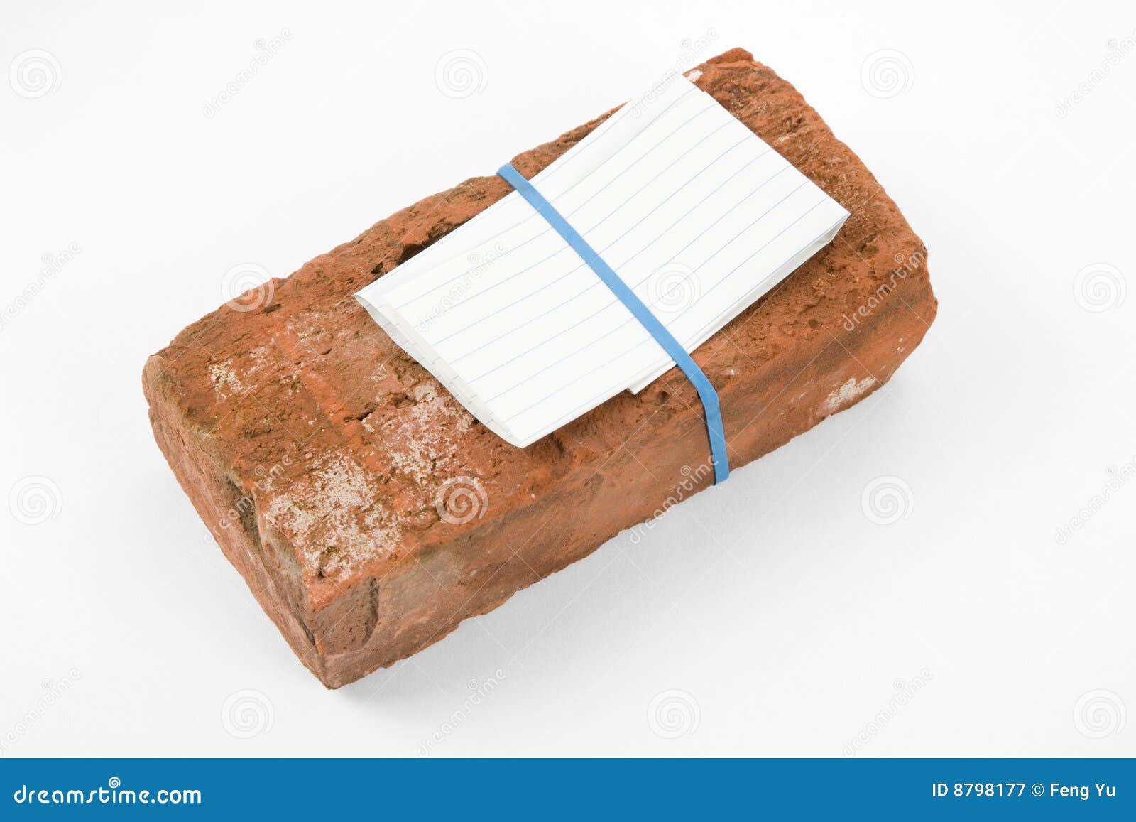 Red Brick and Threat Letter Stock Image - Image of blank, white: 8798177