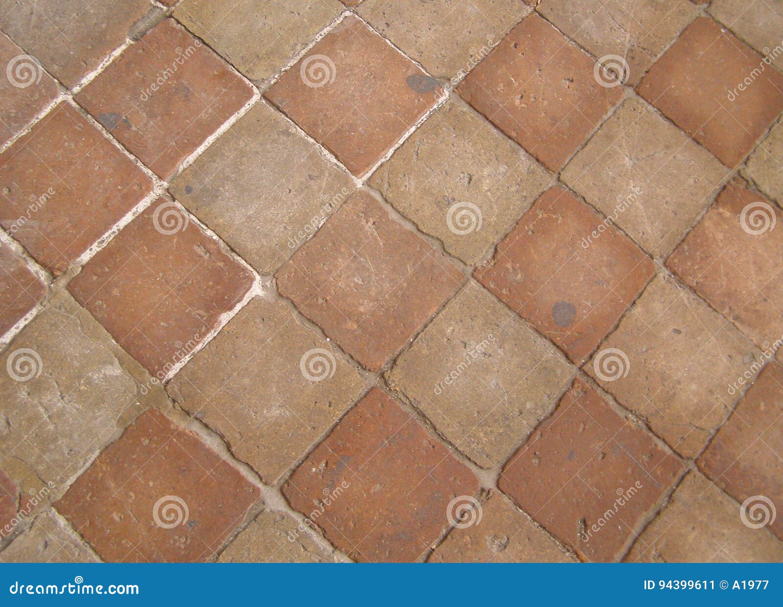 Red Brick Tile Floor Background Stock Image - Image of background ...
