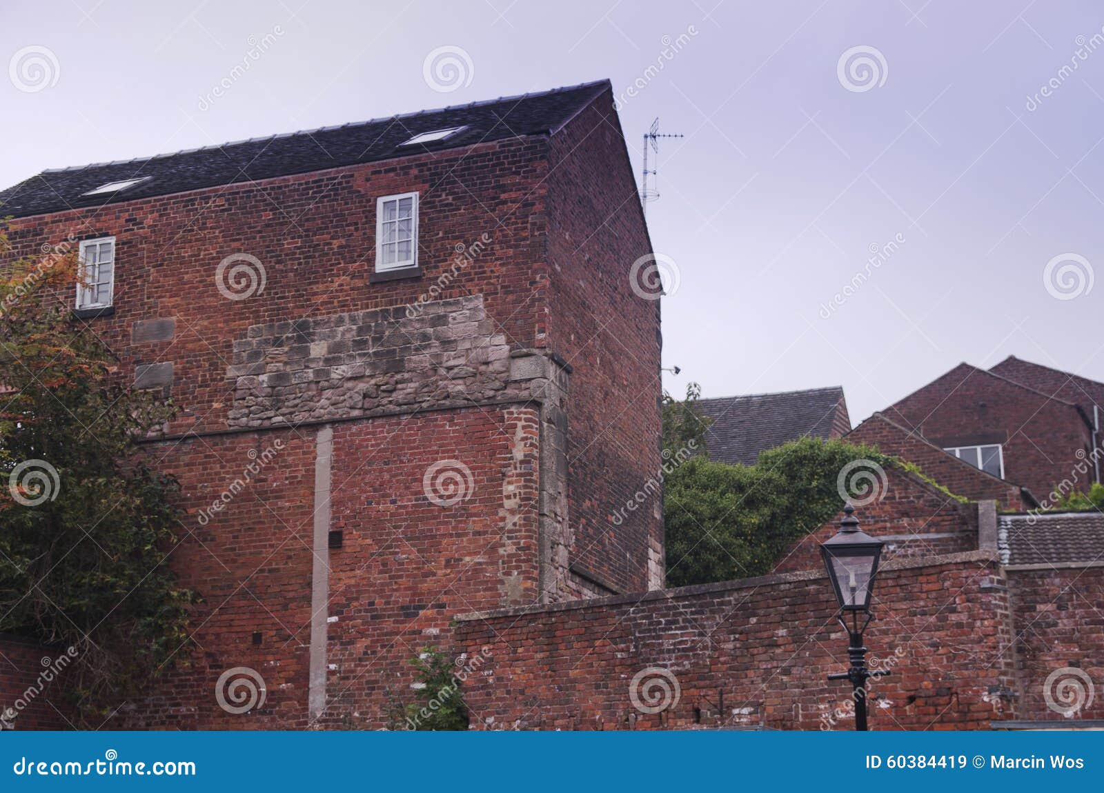 Red Brick Town House,England, Europe. Stock Image - Image of facade ...