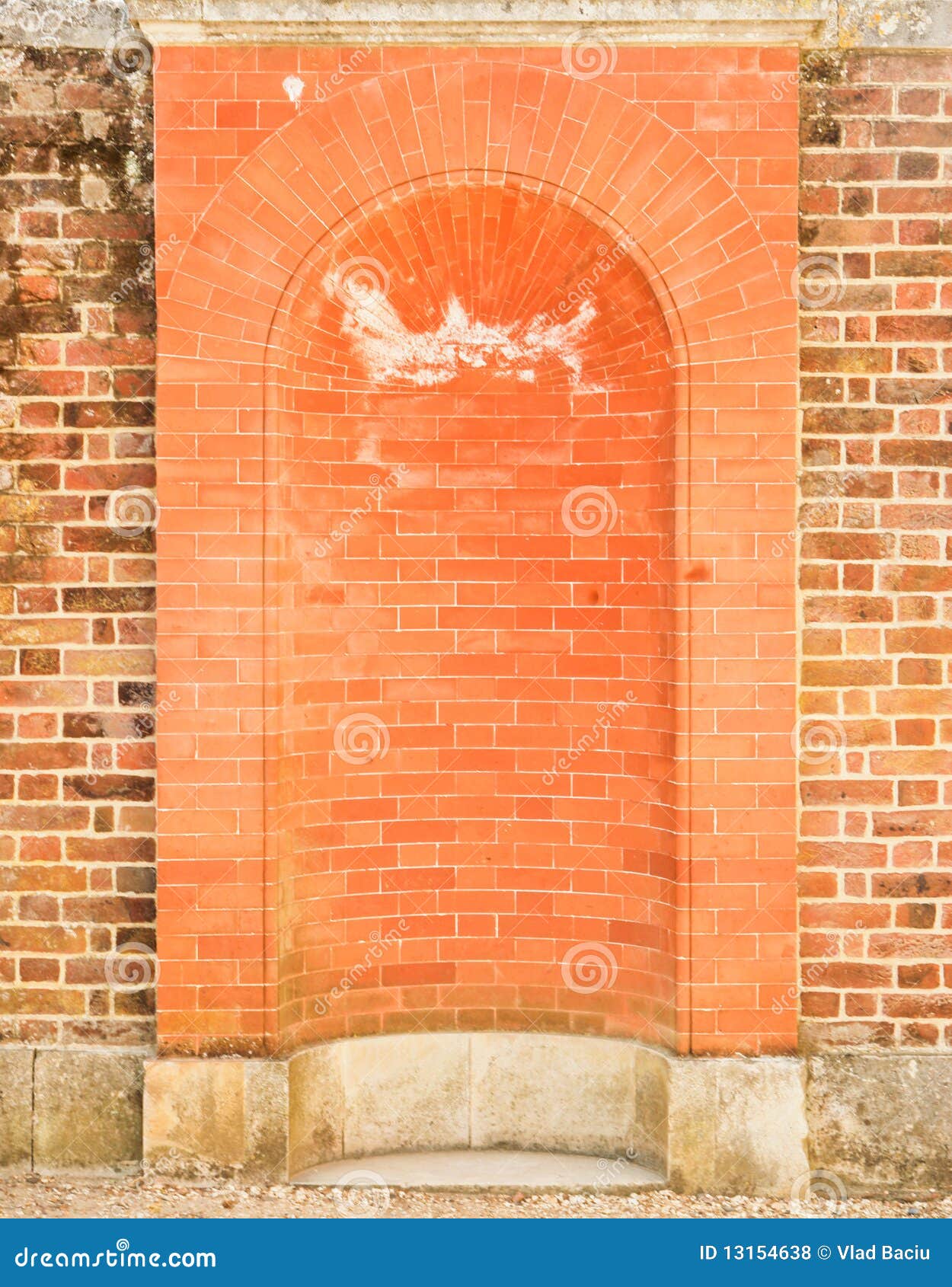 Red brick vault stock photo. Image of arch, wall, niche - 13154638