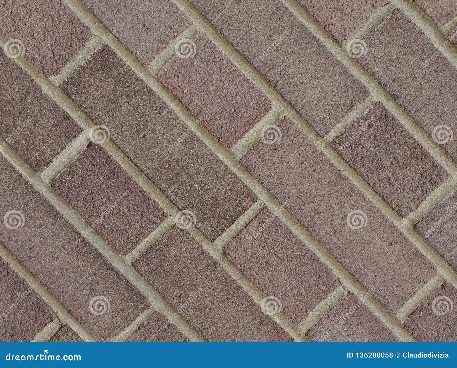 Red Brick Wall Background Diagonal Tiles Stock Photo - Image of pattern ...