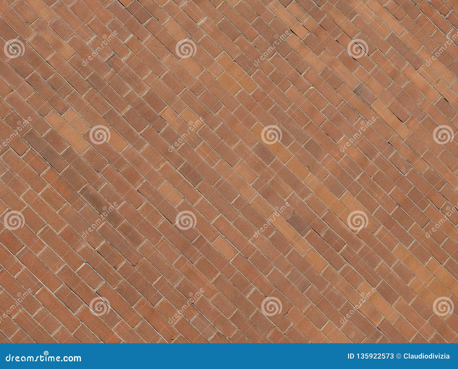 Red Brick Wall Background Diagonal Tiles Stock Image - Image of ...