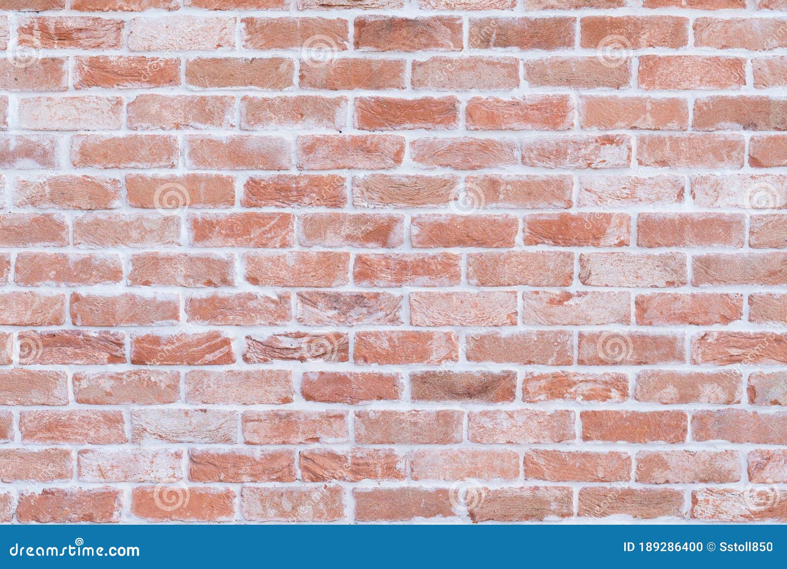 Red Brick Wall Background with Old Fashioned Finish Stock Photo - Image ...