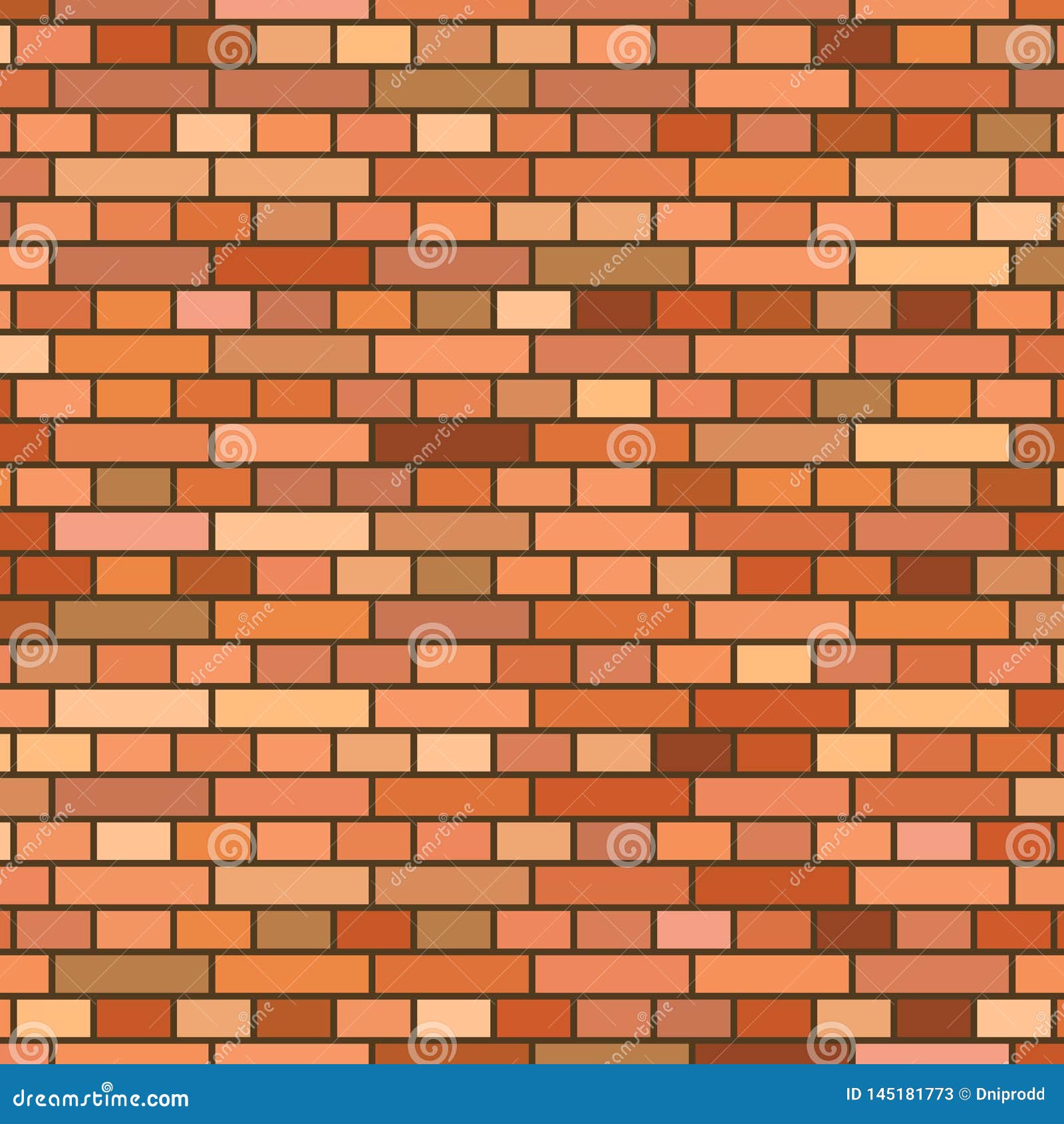 Red brick wall background stock vector. Illustration of pattern - 145181773