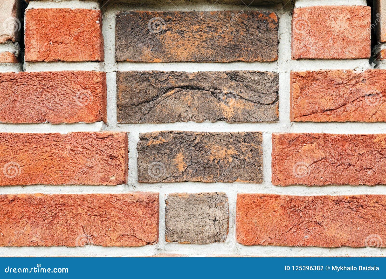 Red Brick Wall from Bricks. Geometric Background Image from Brown ...