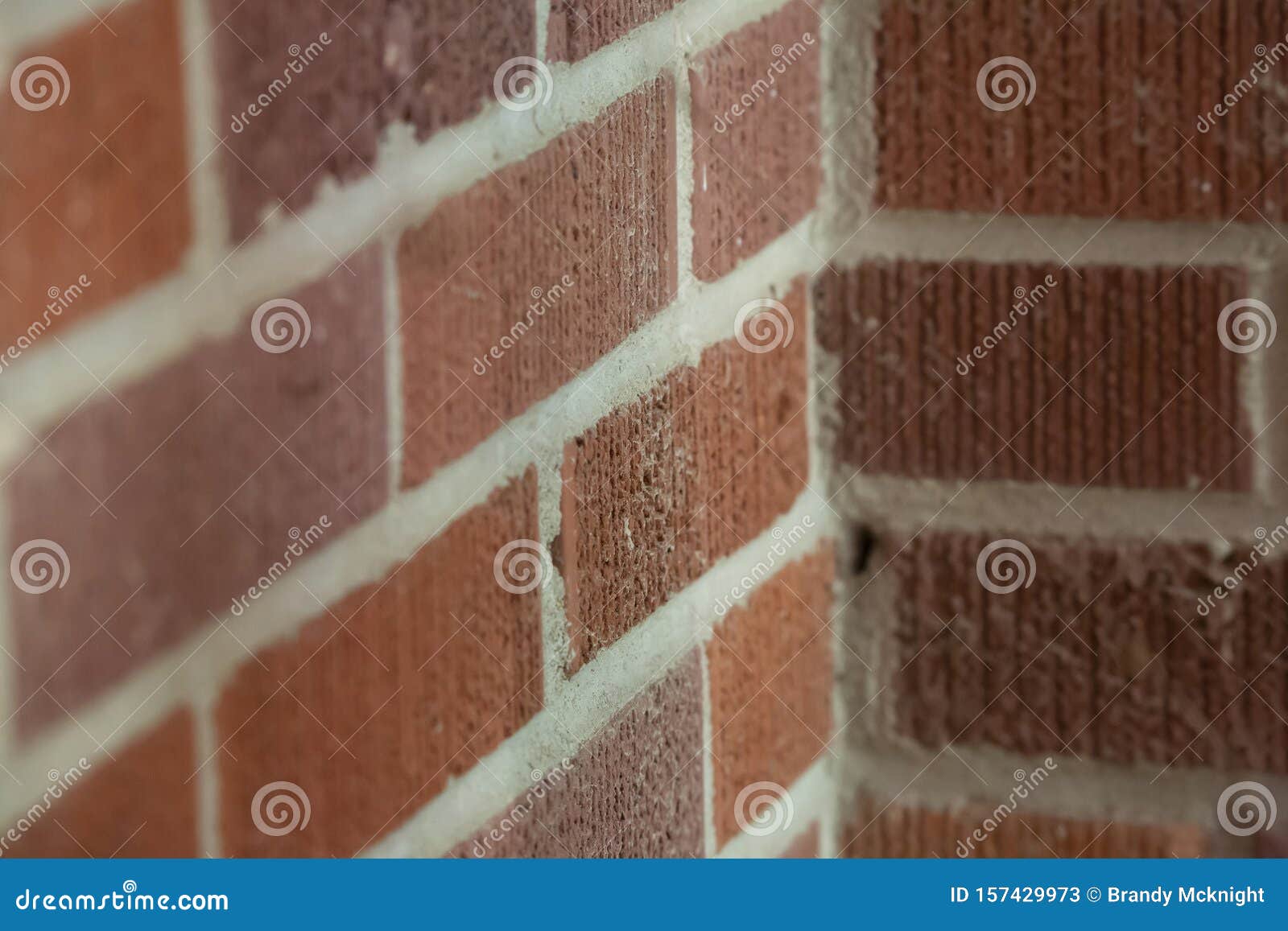 Red Brick Wall Corner stock image. Image of backdrop - 157429973