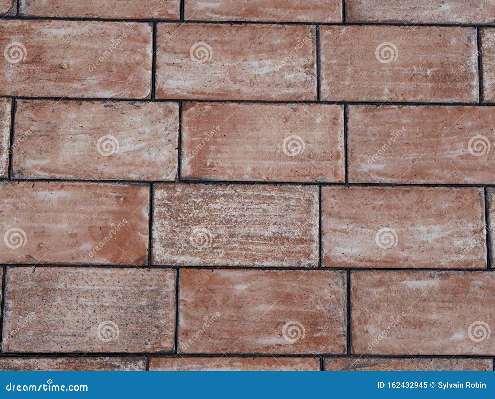 Red Brick Wall Decorative Artificial Defects Cracks Texture Decorative ...