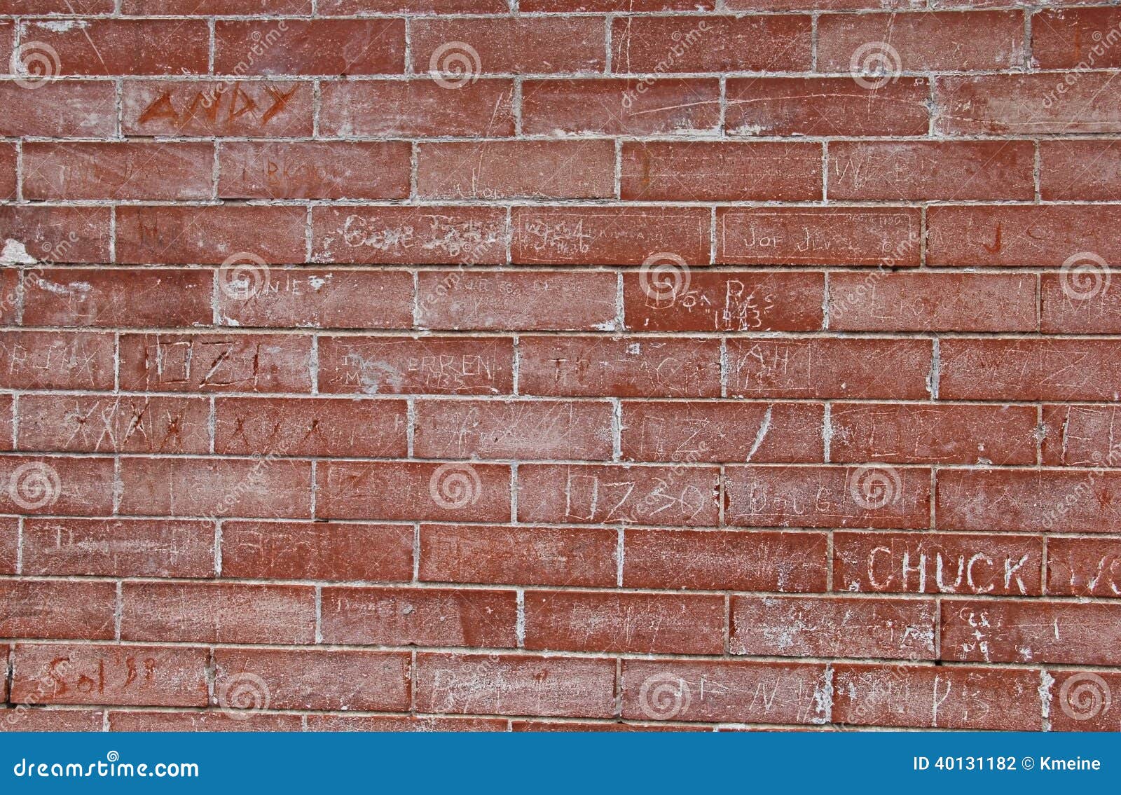 Red Brick Wall with Graffiti Scratch Stock Photo - Image of modern ...