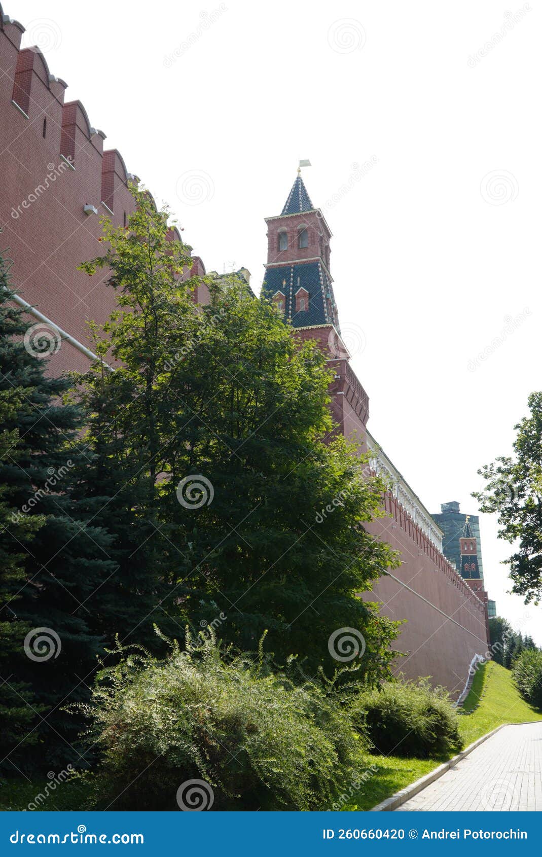 Red Brick Wall of Moscow Kremlin, Moscow, Russia Stock Photo - Image of ...