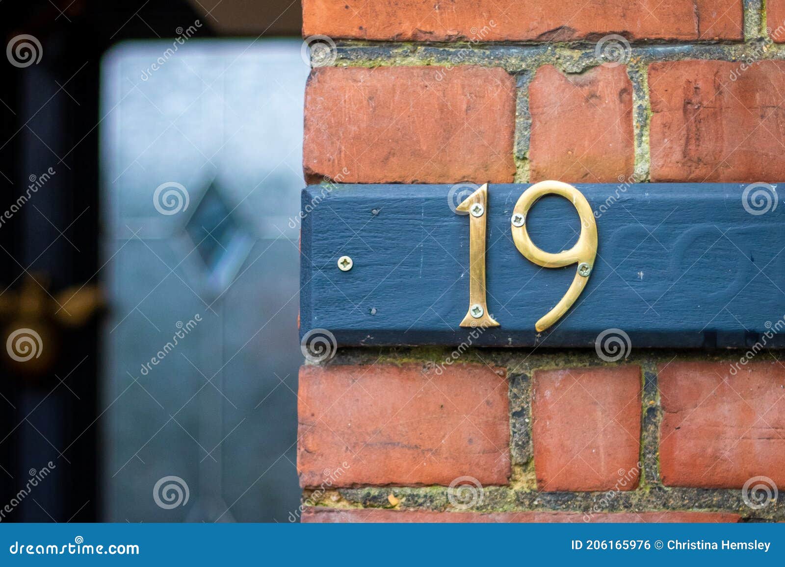 House number 19 stock photo. Image of home, street, elegance - 206165976