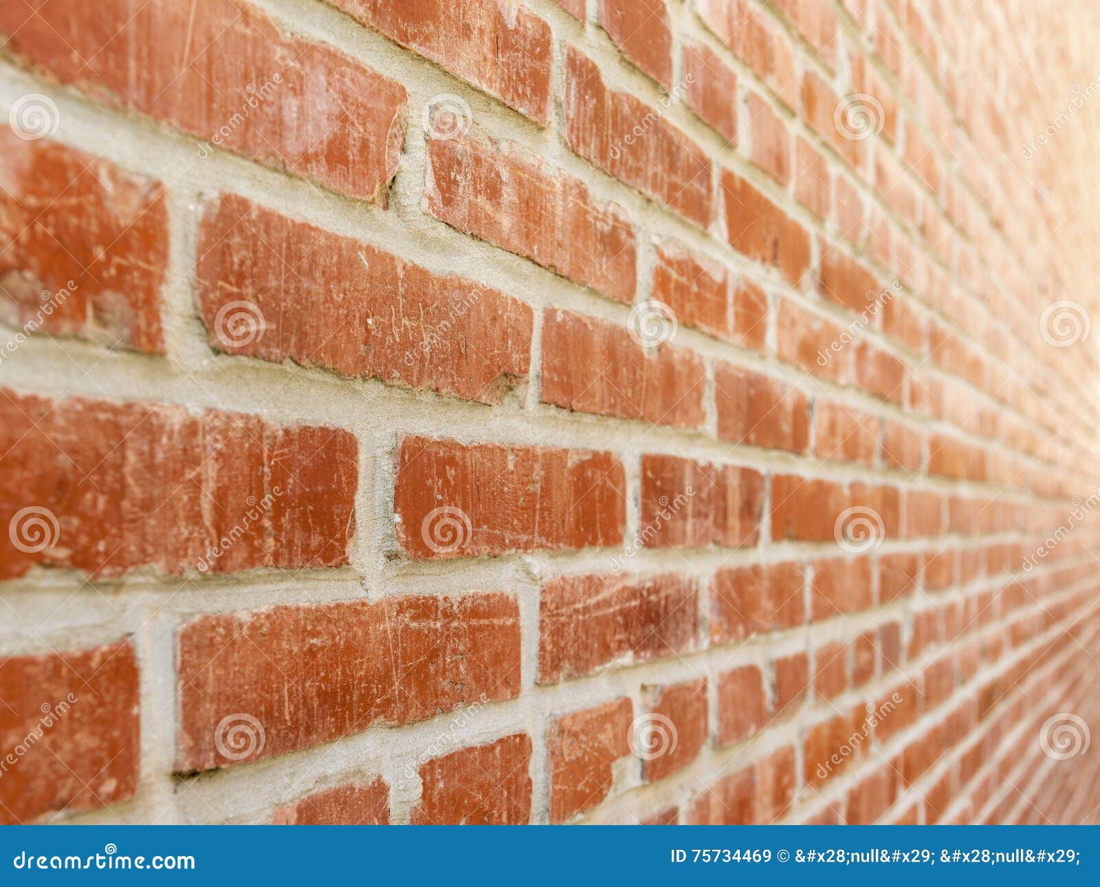 Red Brick Wall POV Left To Right Stock Image - Image of urban ...