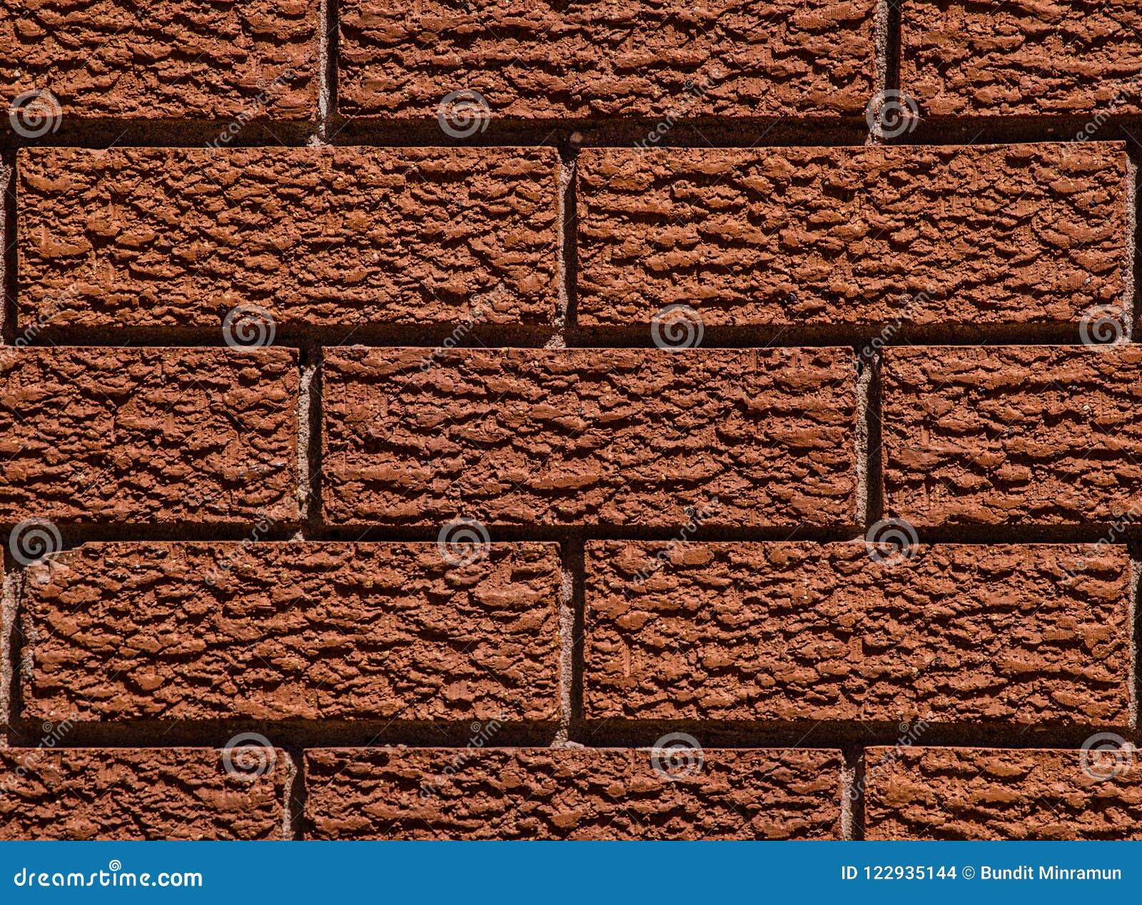 Red Brick Wall with Rough Pattern Surface. Stock Photo - Image of ...