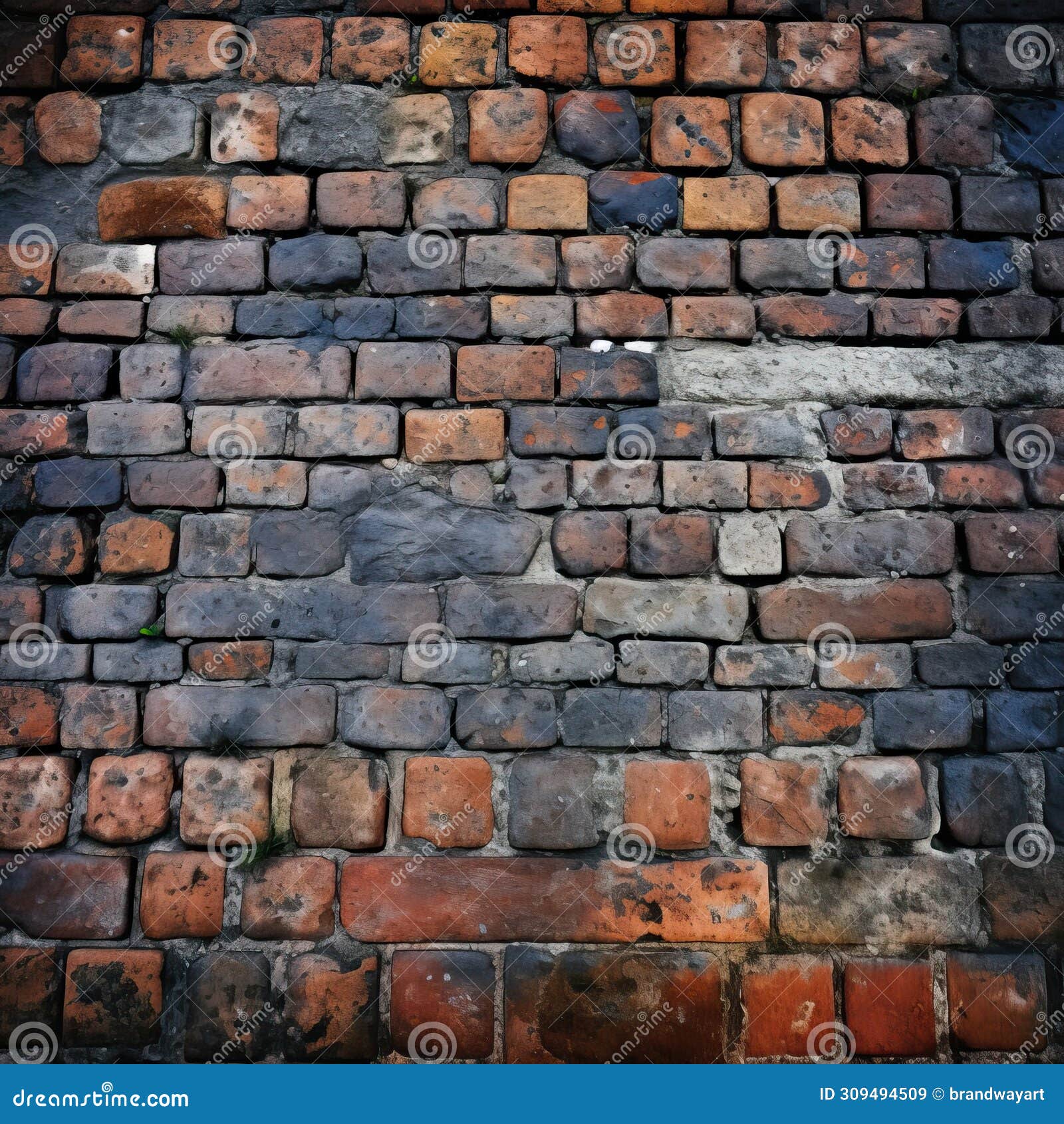 Red Brick Wall with White Line Stock Illustration - Illustration of ...