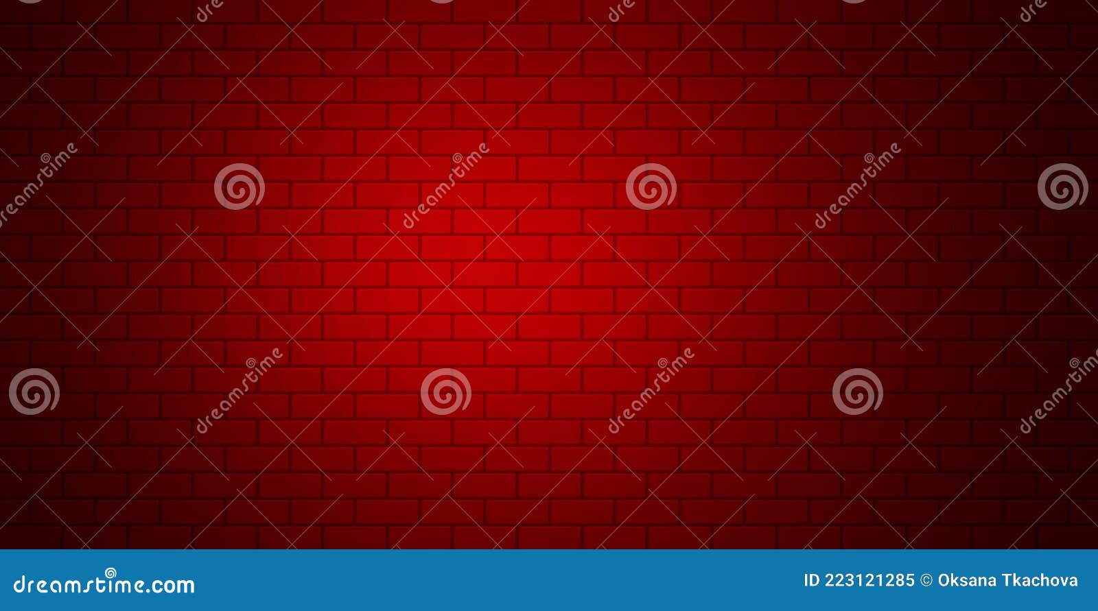Vivid Red Gradient Brick Wall Texture Background Stock Illustration ...