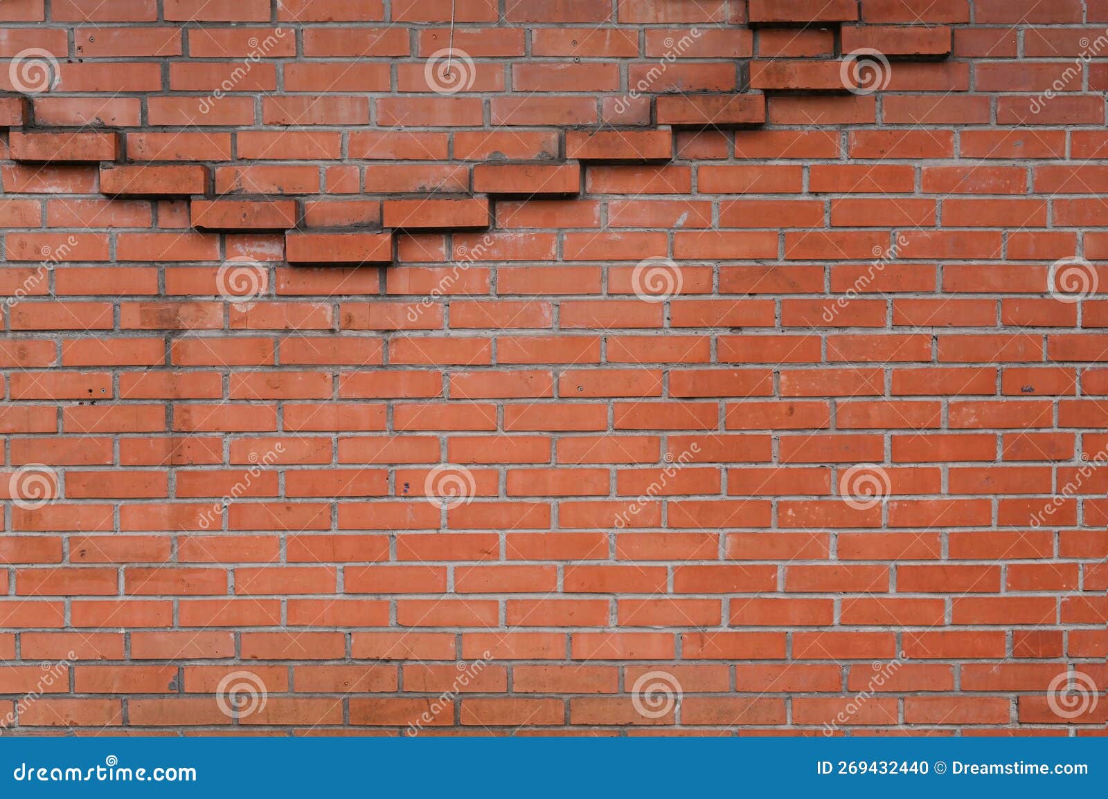 Brick Wall. Textured Background of Red Brick Stock Photo - Image of ...