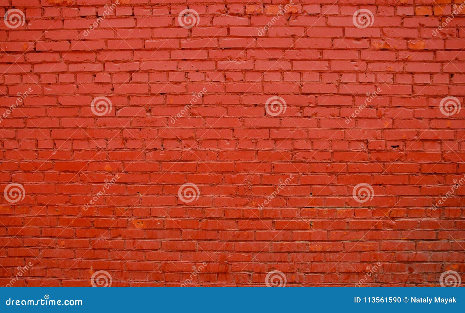 Bright Red Brick Wall Texture Background Stock Photo - Image of ...