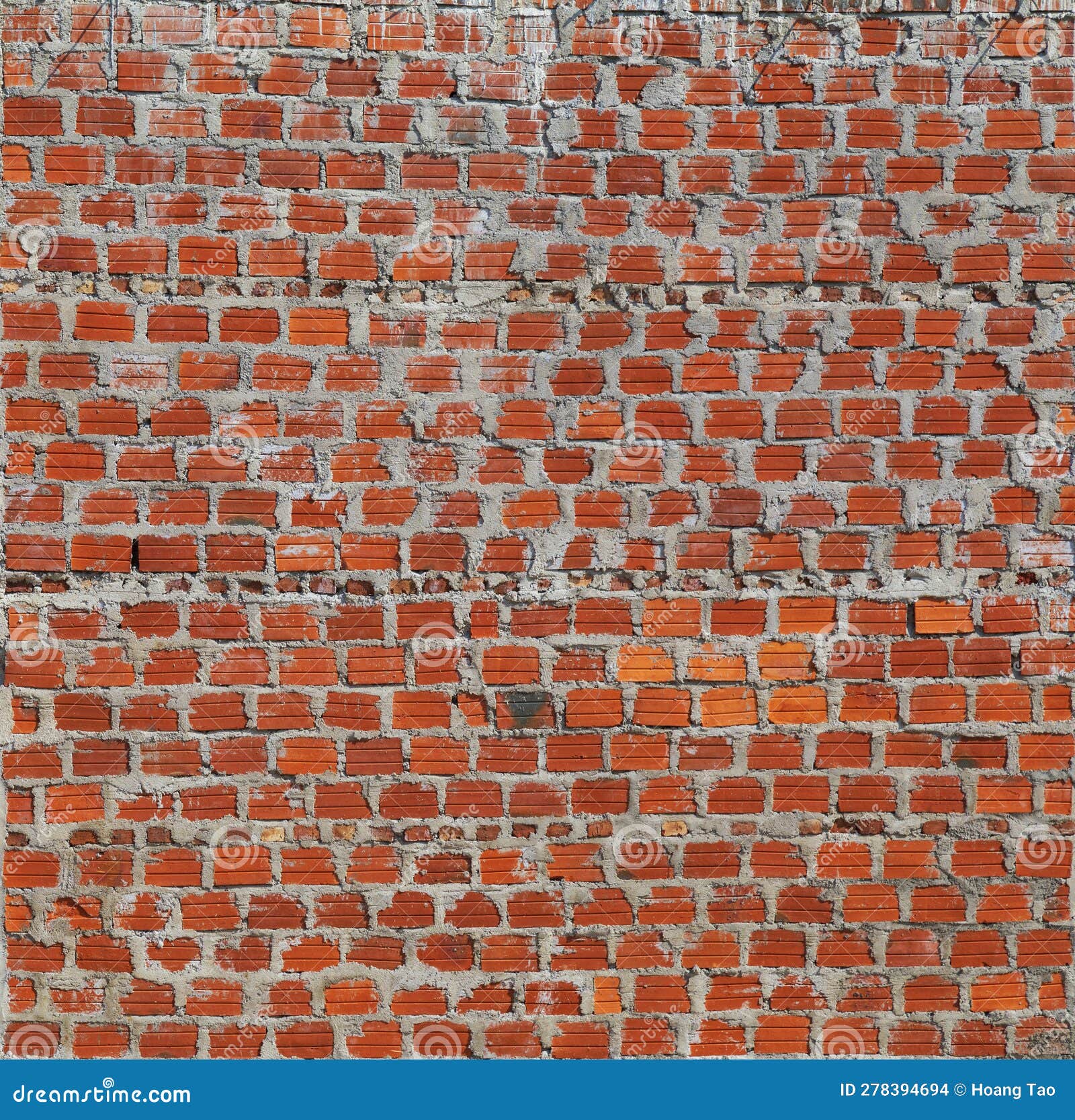 A New Red Brick Wall Texture in Line Stock Photo - Image of floor ...