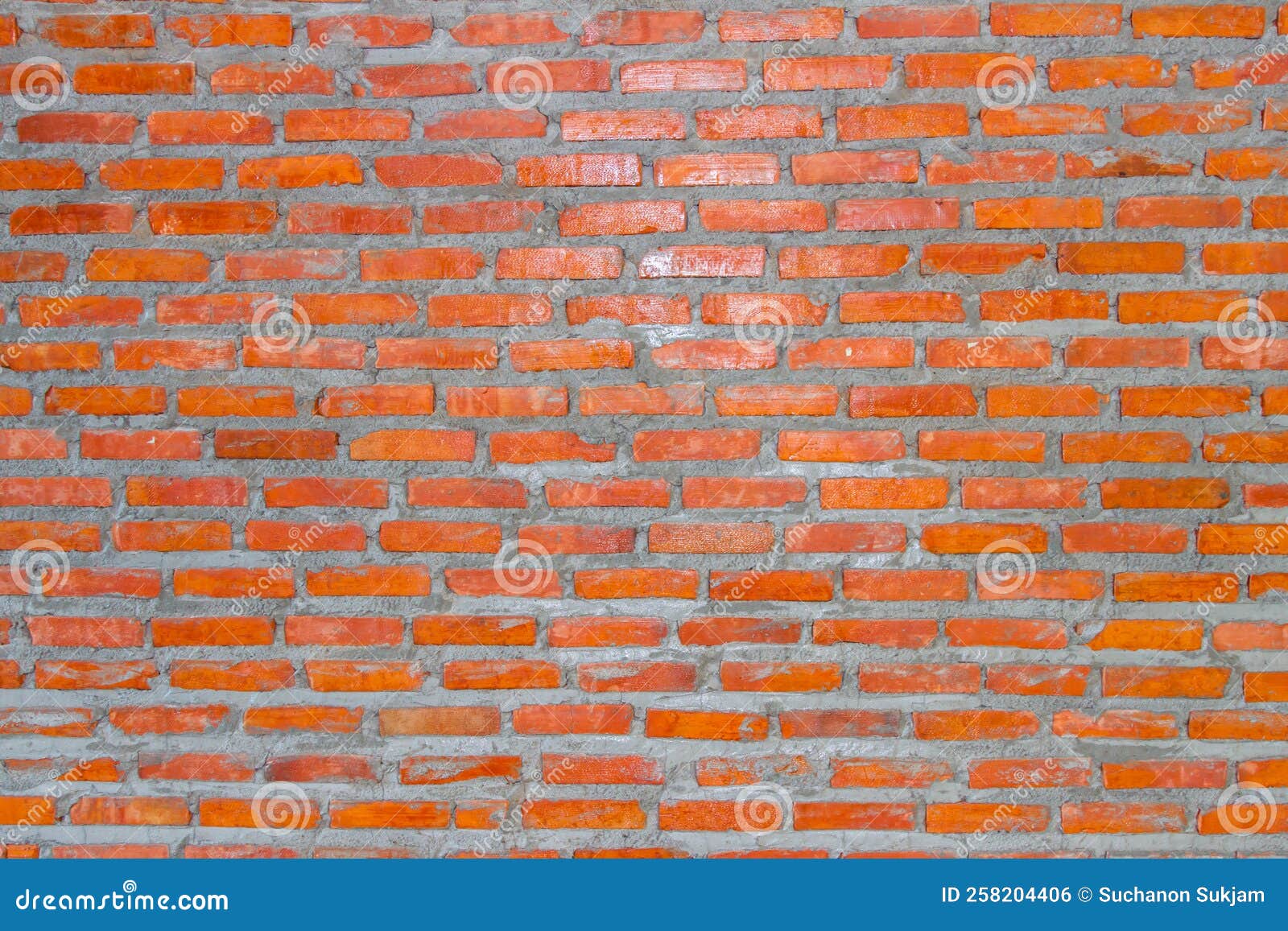 Red brick wall texture stock photo. Image of brickwork - 258204406