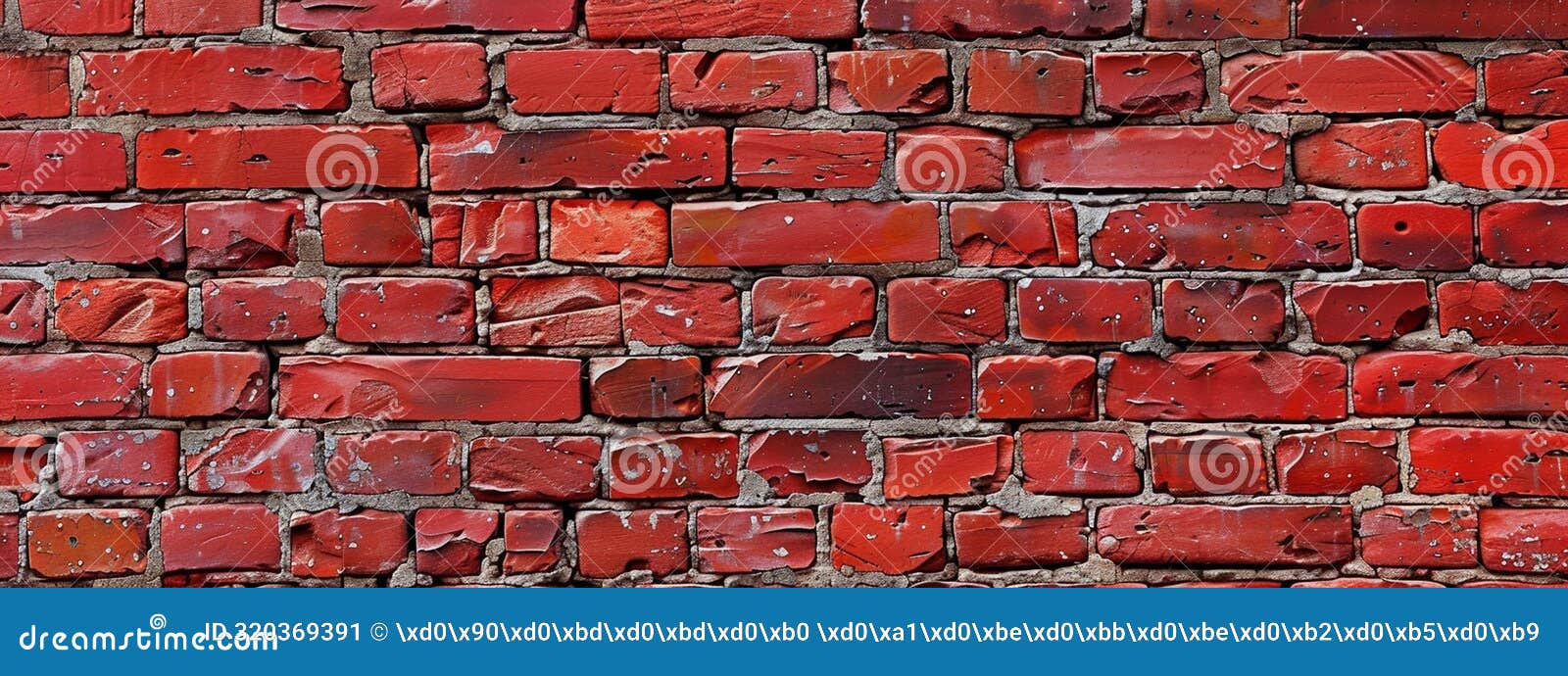 Red Brick Wall Texture. Irregular Grunge Background. Stock Illustration ...