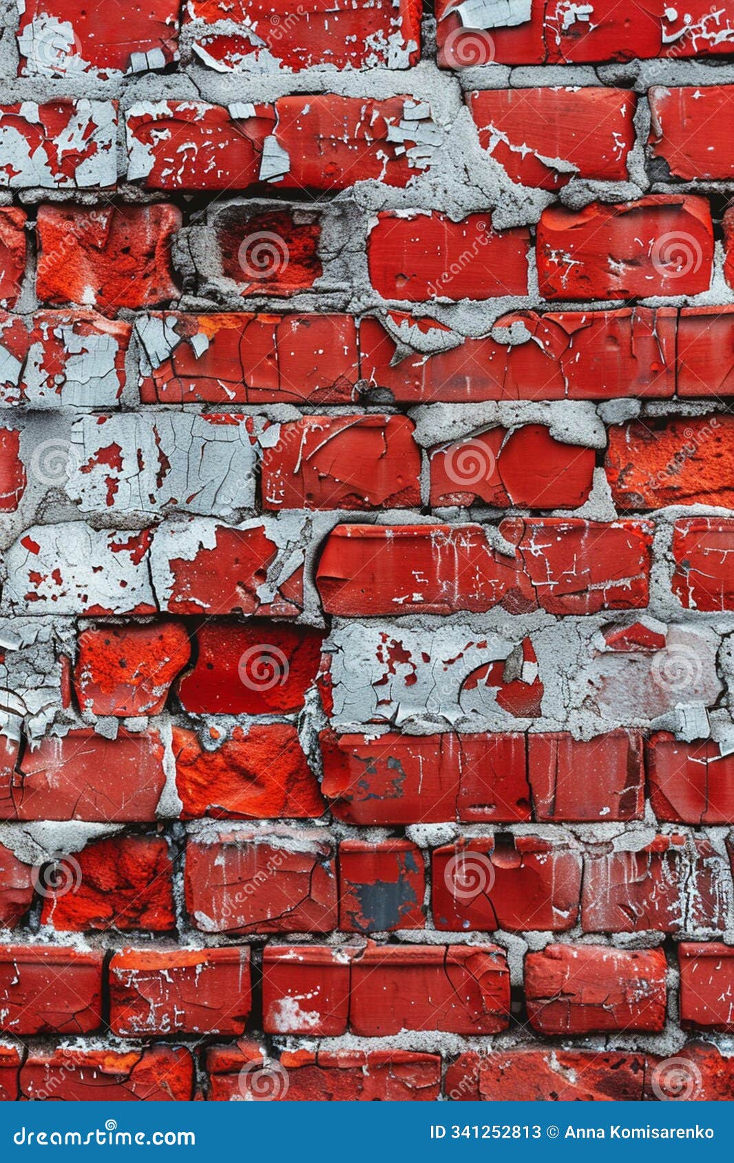 Red Brick Wall Texture. Irregular Grunge Background. Stock Image ...