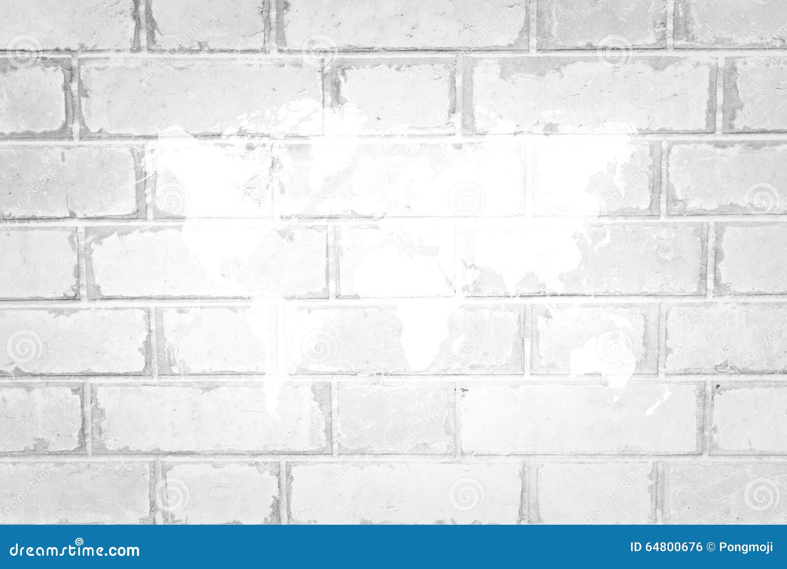 Red Brick Wall Texture Surface with World Map Stock Photo - Image of ...