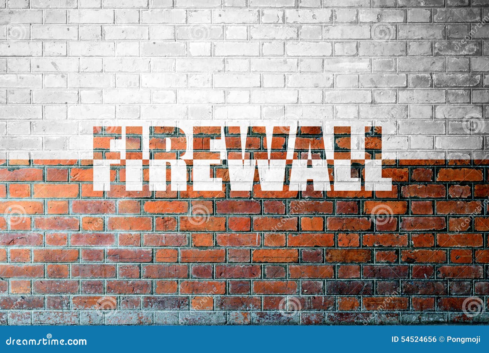 Red Brick Wall Texture With A Word Firewall Royalty-Free Stock Image ...