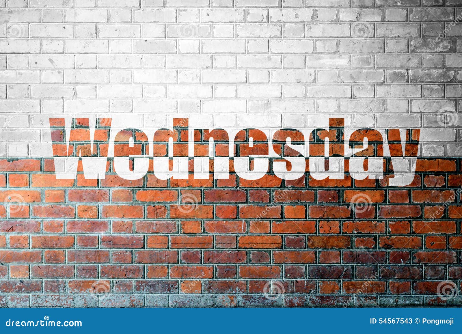 Word Wednesday Animation On Black Background Approaches And Moves Away ...