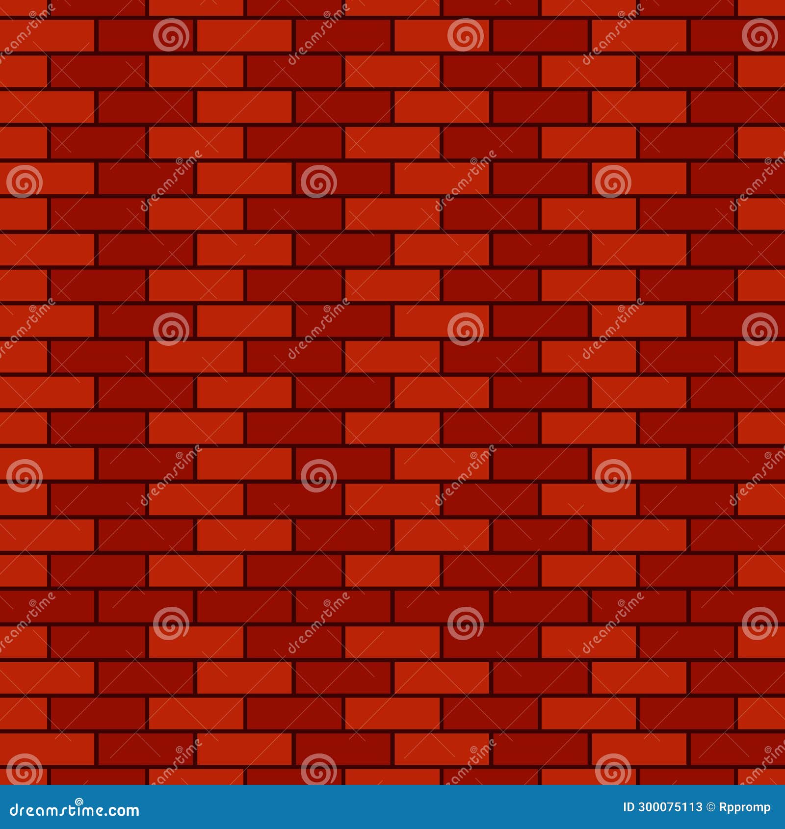 Red Brick Wall Vector Seamless Pattern Stock Illustration ...