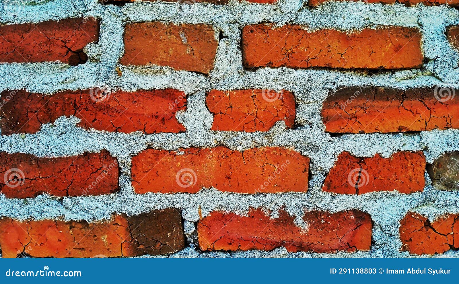 The Red Brick Wallpaper is Bright and High Contrast Stock Image - Image ...