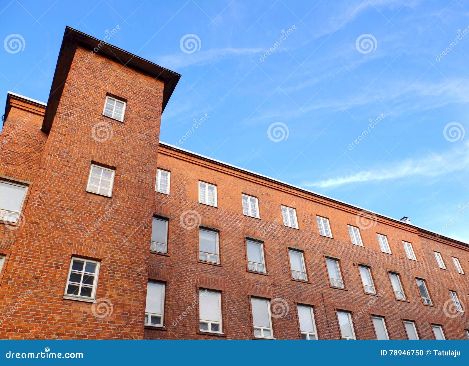 Red brick warehouse stock photo. Image of window, antique - 78946750