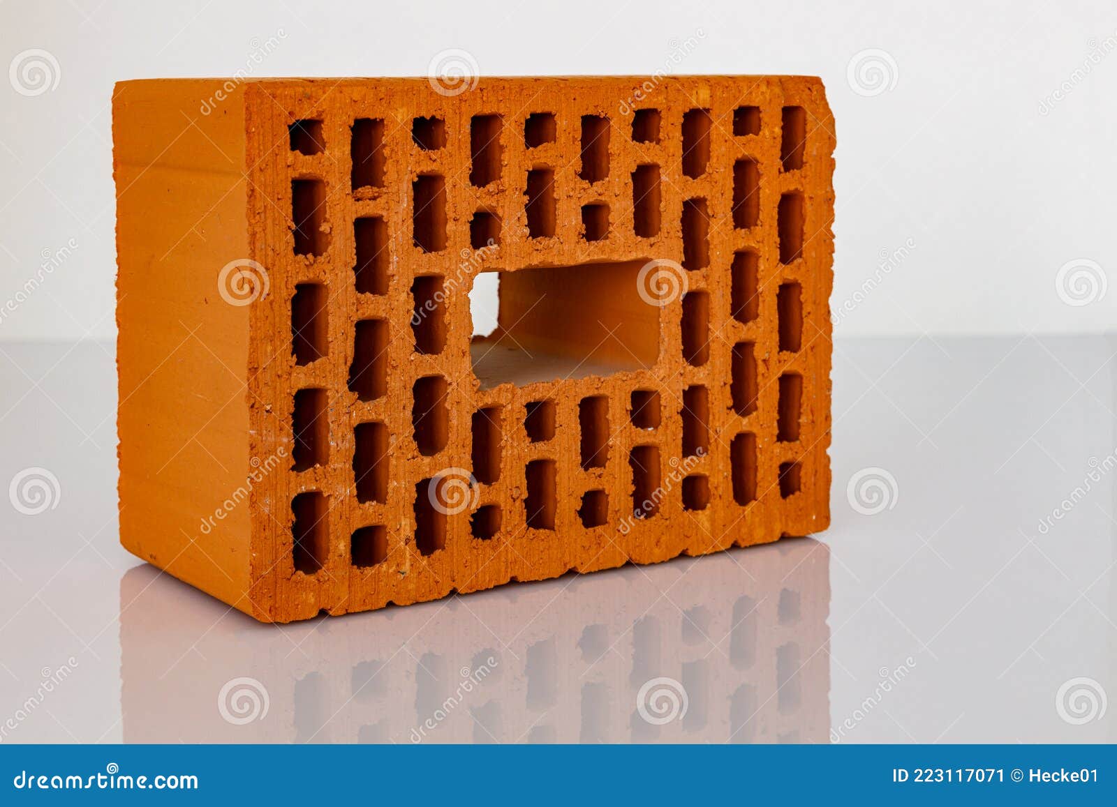 Red Brick on White Background Stock Image - Image of industry, bricks ...