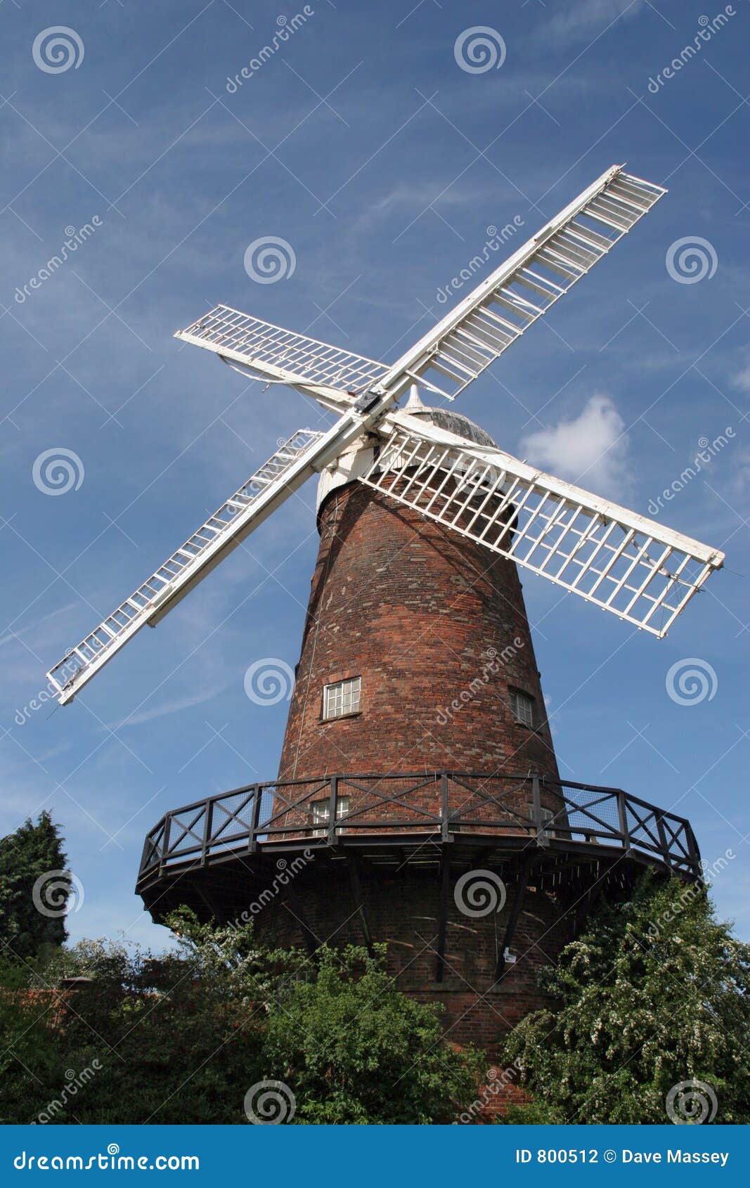 Red Brick Windmill stock photo. Image of england, bricks - 800512