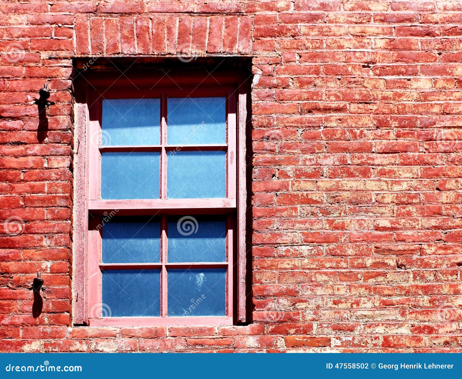 Red Brick Window stock photo. Image of structure, house - 47558502