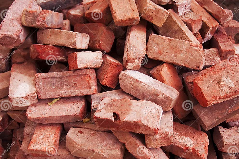Red Bricks stock image. Image of pack, group, bricks, stone - 315873