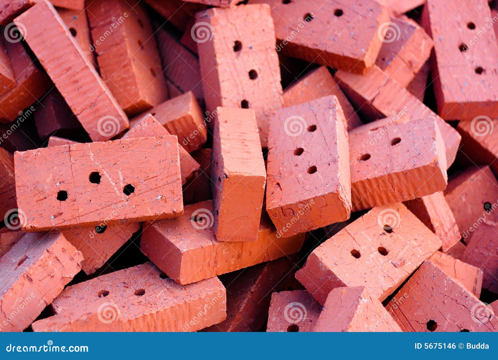 Red bricks stock photo. Image of clay, industry, brickwork - 5675146