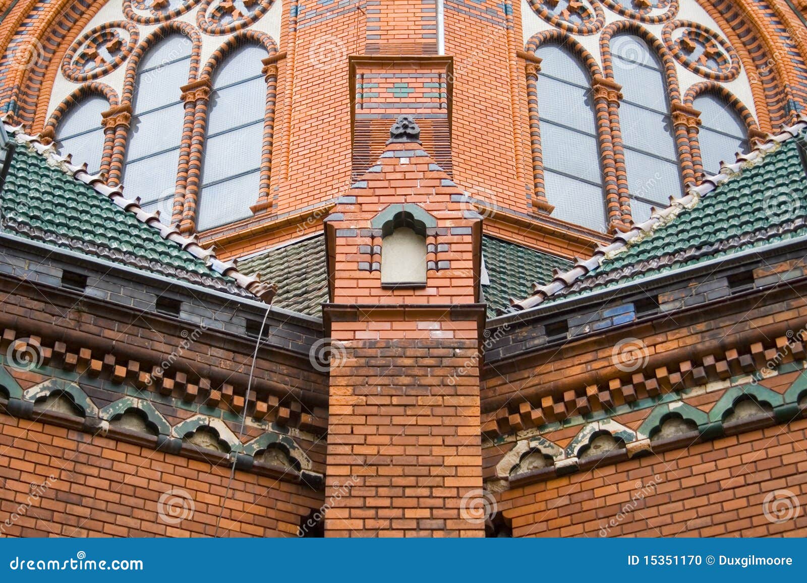 Red Bricks Church stock photo. Image of brickwall, porch - 15351170